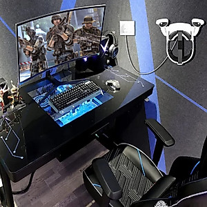 Megadream Charging Dock for Oculus Quest 2, Fast Charging Dock for Oculus Quest 2 VR Headset, Desk Mounted & Wall Mounted, Led Display, with 2 Holder for Touch Controller