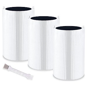 NXBHG Blue Air Filter Replacement 411 Compatible with Blueair Blue Pure 411 Genuine, Blue Pure 411+,411 Auto & Mini, 3 Pack HEPA Particle and Activated Carbon Filter (3 Pack HEPA Filter)