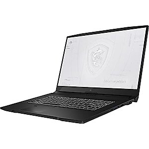 MSI WF76 Workstation Laptop: 17.3" 144Hz FHD 1080p, Intel Core i7-11800H, NVIDIA Quadro A2000 , 16GB, 1TB SSD, Type C, WiFi 6, TPM2.0 Fingerprint, Win10 PRO, Black (11UJ-299)