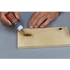 Starbond 2 oz. "Light Brown" Medium CA Glue (Premium Cyanoacrylate Super Glue) Crack Filler 150 CPS Viscosity for Woodworking, Woodturning, Carpentry, Guitar