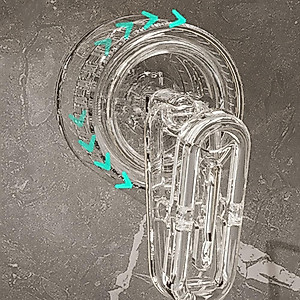 WAXCMXYH 2 PCS Rotating Suction Cup Clips, Ovent Mitt Hanger, Multiple Purpose Round Suction Storage Clamp for Kitchen Bathroom Wall Door Towels Holder Hat Umbrella Organizer