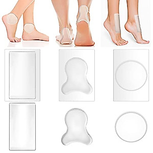 6 Pcs Gel Ankle Pads Ankle Gel Discs Ankle Protector Brace Roller Skates Accessories for Men Women Boots Figure Ice Skating Hockey Inline Hiking Riding Ski Ankle Protection