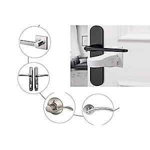 Childproof Door Lever Lock (6-Pack), Baby Proofing Door Handles Deter Toddler Pets from Opening Lever Doorknob or Getting Locked in Rooms - Child Safety - Easy Install Use
