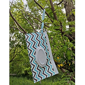 6 Pack Portable Wet Wipe Pouch Dispenser,Reusable & Refillable Portable Baby Lightweight Wipes Holder Case,Handy & Eco Friendly Travel Wipes Bag (Blue & Black & White)