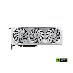 GIGABYTE GeForce RTX 4060 Ti AERO OC 16G Graphics Card, 3X WINDFORCE Fans, 16GB 128-bit GDDR6, GV-N406TAERO OC-16GD Video Card