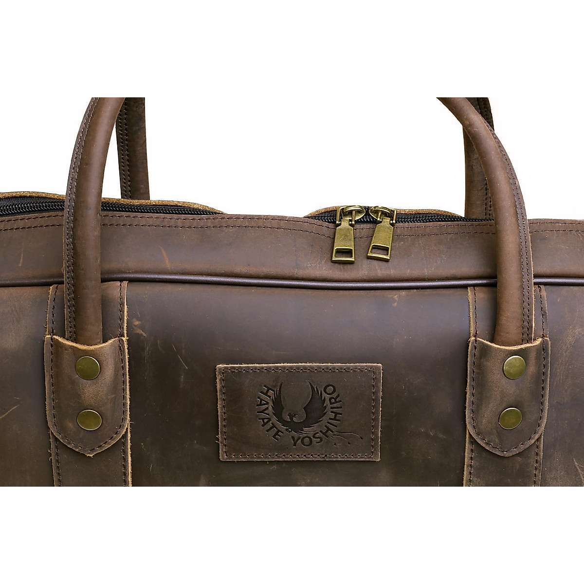 Yoshihiro Genuine Natural Leather Knife Culinary Bag Japanese Sushi Chef Tool (Brown)