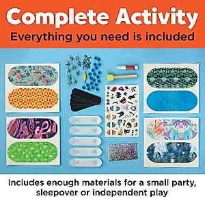 Creativity for Kids Hydro-Dip Custom Skate Studio – Mini Finger Skateboards for Kids – Customize 5 Skate Decks