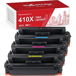 myCartridge SUPRINT 410X CF410X Toner Cartridge Compatible Toner Cartridge Replacement for HP 410X CF410X 410A CF410A use with Color Pro MFP M477fnw M452dn M452dn M477fdw M477fnw Printer CF410X
