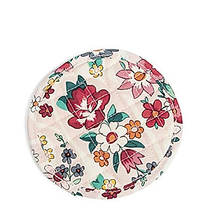 Vera Bradley Women's Cotton Coasters Set of 4, Prairie Paisley - Recycled Cotton, One Size