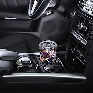 OAEWRE Nick Actors Robinson Stainless Steel Mug Insulated Tumbler Coffee Mugs with Lids and Straw Double Wall Vacuum Cup 20oz