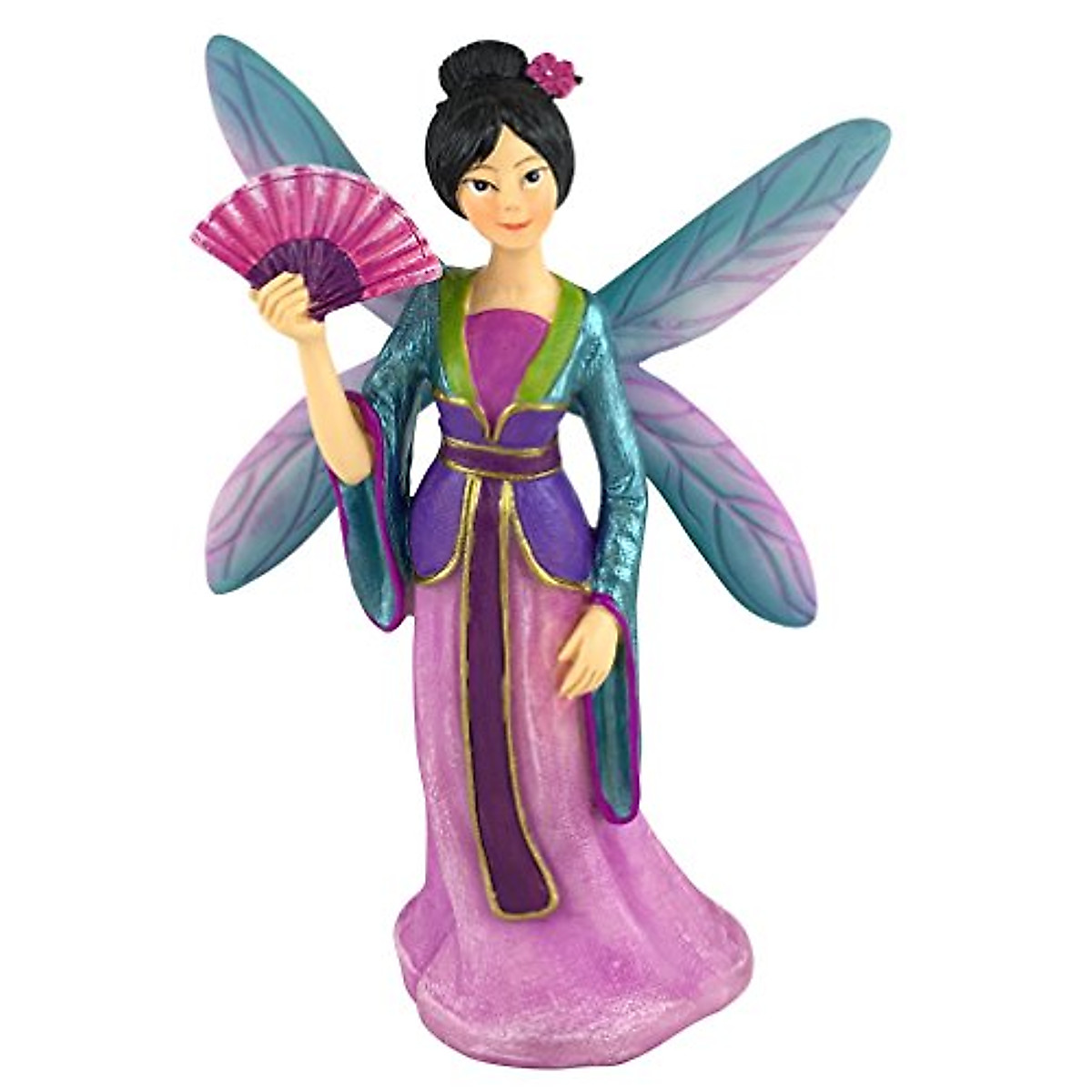 GlitZGlam Fairy Kai The Beautiful Asia Miniature Fairy for Your Fairy Garden/Miniature Garden