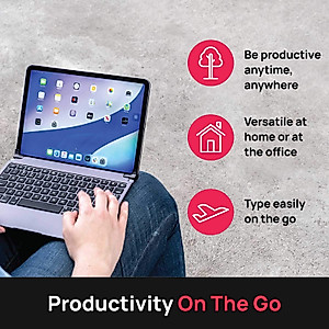 Brydge 11.0 Pro Wireless Keyboard | Compatible with iPad Pro 11-inch (2018) | Backlit Keys | Long Battery Life | (Space Gray)