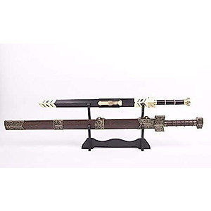 LUCKNIGHT Display Stand Sword Holder Japanese Samurai Sword Wakizashi Tanto Display Stand Bracket Hanger Sword Stand