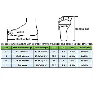 Lykmera Baby Floor Socks Shoes Kids Girls Boys Beach Shoes Cartoon Barefoot Socks Non-Slip Baby Walking Shoes Sneaker (Light Blue, 2-4 Years Little Kids)