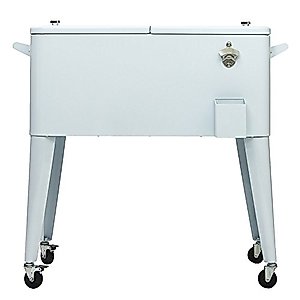 Permasteel 80 Quart Portable Cooler in White