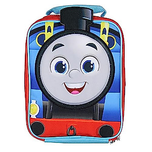 AI ACCESSORY INNOVATIONS Thomas The Train Kids Lunch Box 3D Engine Insulated Lunch Bag Tote For Hot And Cold Food, Drinks, And Snacks
