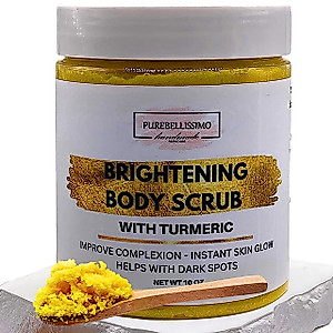 SUGAR BODY SCRUB Brightening Scrub Sugar Scrub Turmeric Body Exfoliant Scrub For Dark Spots (Sugar)