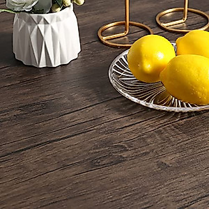 VECELO 5 Piece Kitchen Room Chairs Set for Home, Dinette, Breakfast Nook, Farmhouse, Small Space, Dining Table for 4, Dark Brown