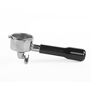 Espresso Portafilter 54mm Double Spouts - Compatible with Breville Bambino, Duo-Temp, Infuser, Barista Express, Barista Touch, Barista Pro, Sage Barista Machine - Stainless Steel with Filter Basket
