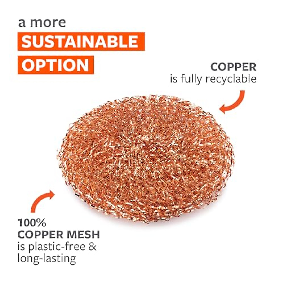 Full Circle Lucky Scrubber - Copper Scrubbers - Set of 3