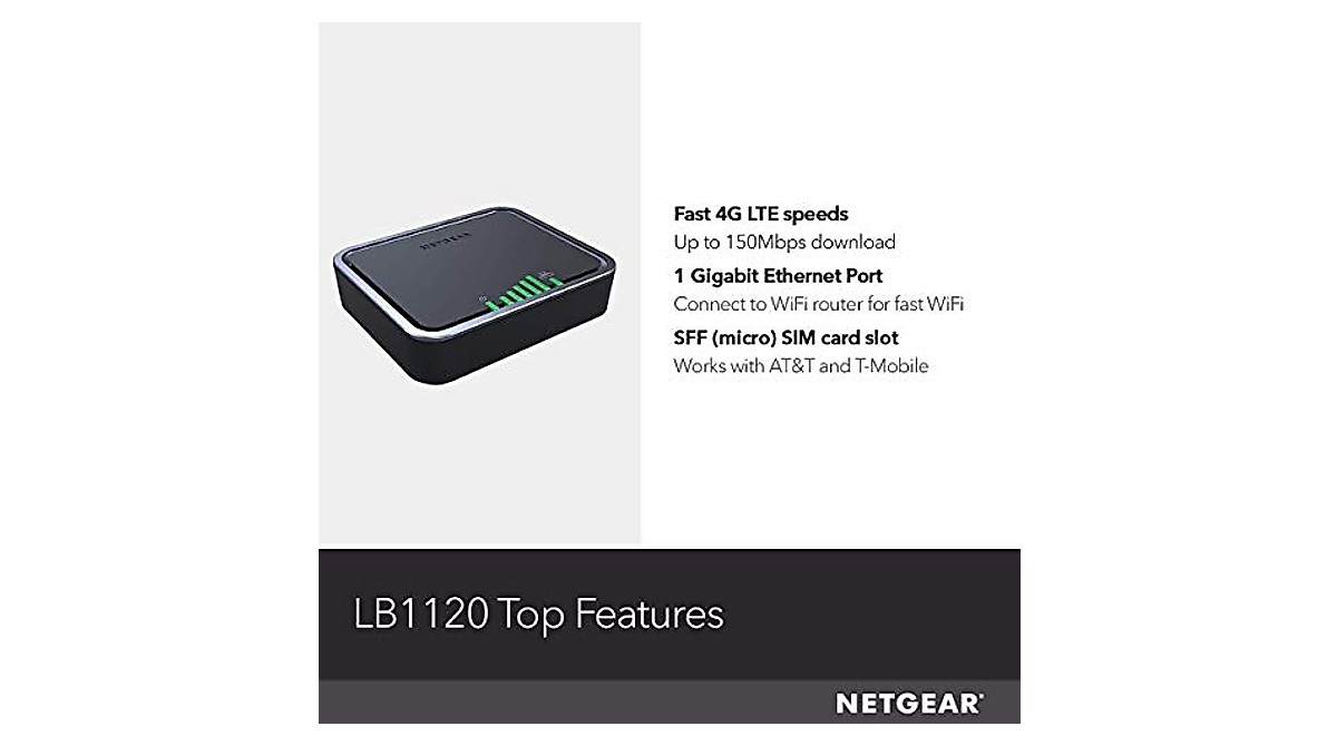 NETGEAR 4G LTE Broadband Modem - Use LTE as Primary Internet Connection ...