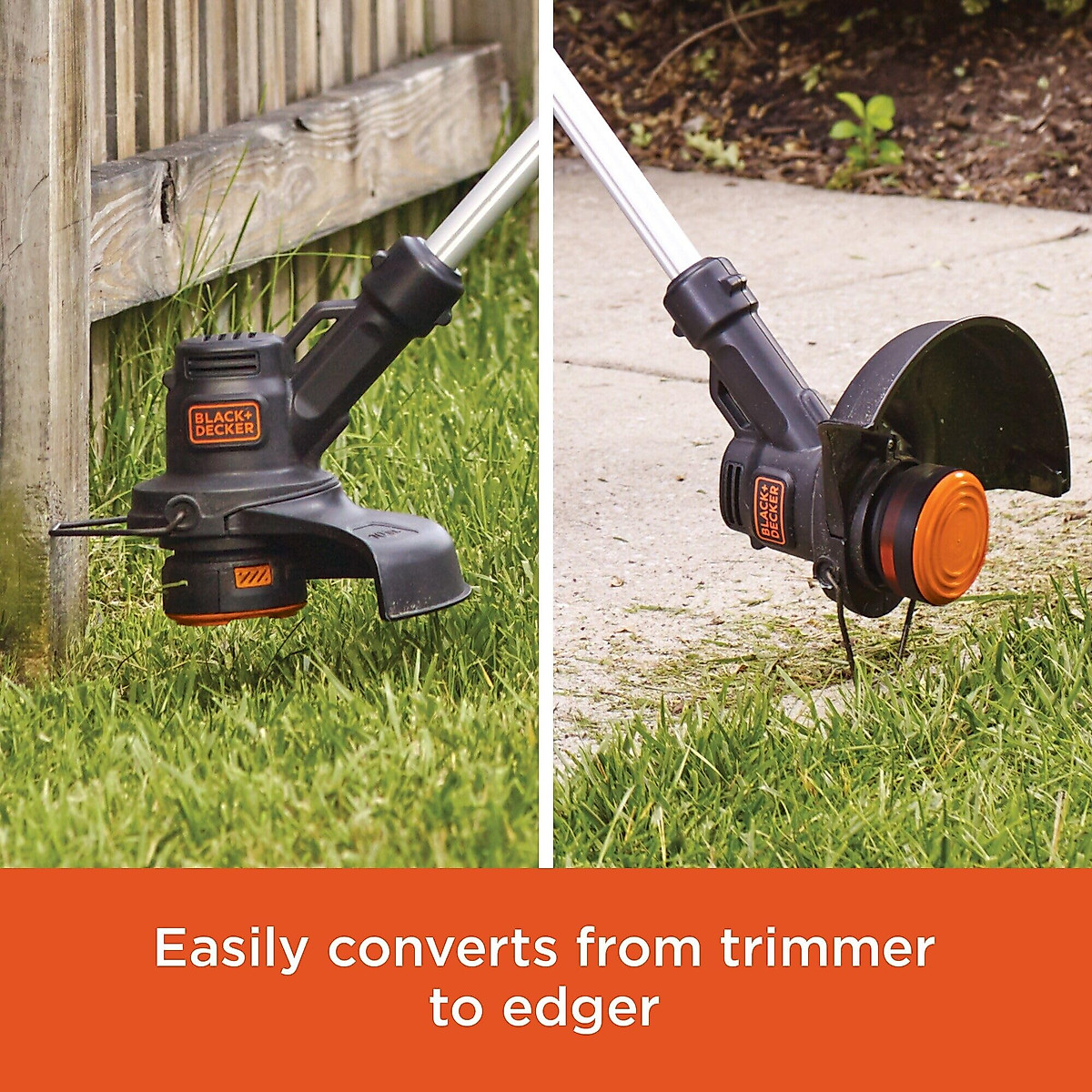 BLACK+DECKER 20V MAX* POWERCONNECT 10 in. 2in1 Cordless String Trimmer/Edger + Sweeper Combo Kit (LCC222)