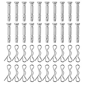Multisland 2 Stage Snow Blower Shear Pins 20 Pcs Auger Shear Pins & 20 Pcs Cotter Pins 738-04124 and 714-04040 Replacement Shear Pin Kits Fit for MTD Cub Cadet, Troy-Bilt, Craftsman
