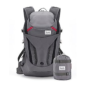 Collapsible Packable Hiking and Travel Backpack for Men and Women 30L Waterproof and Durable