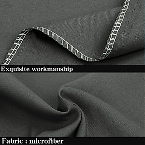 NTBAY 100% Brushed Microfiber Body Pillow Cover, Ultra Soft and Cozy Envelope Closure Full Body Pillowcase for Adults, 20x54 Inches, Dark Grey