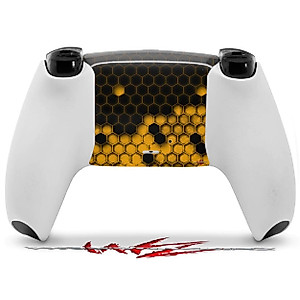 WraptorSkinz Skin Wrap compatible with Sony PS5 DualSense Controller HEX Yellow (CONTROLLER NOT INCLUDED)