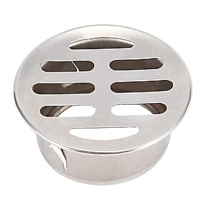 Stainless Steel Dome Drainer, Anti Clogging Drain Roof with Removable Cover for Kitchen, Washroom, Garage and Basement(50 Flat)