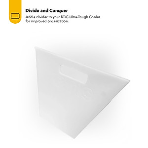 RTIC Cooler Divider for Hard Coolers, Cooler Accessories Perfect for Outdoors, Camping and Travel, Insert to Keep Contents Divided for Organization, 45 QT