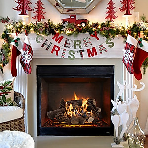 JP Outdoor Gas Fireplace Logs Small 9 Pieces Artificial Realistic Ceramic Wood Logs for Indoor Outdoor Fireplace & Fire Pits