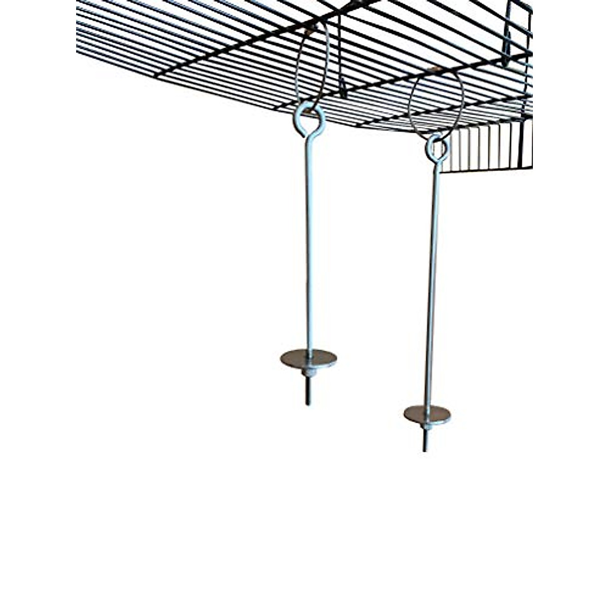 NAPURAL Bird Fruit Vegetable Holder Stainless Steel Vegetable Skewer Hanging Food Feed Tool for Parrot Budgies Parakeet Feeding Fork for Hamsters Chinchillas Rabbits (7.87inches)