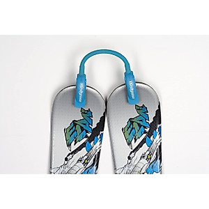 Launch Pad Wedgease Ski Tip Connector - Teaches Speed Control, Making a Wedge, Basic Turning - Portable and Durable - Perfect for Beginners (Blue)