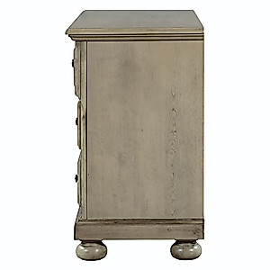 FRITHJILL 7 - Drawer Dresser, Traditional Solid Wood Chest of Drawers for Bedroom, Nursery, Stone Gray