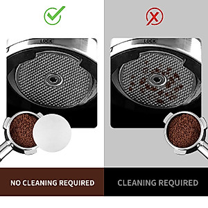 500 Pcs Coffee Paper Filter for Espresso Coffee Maker, 51 mm Unbleached Espresso Filter Puck Screen Portafilter Paper Compatible with Breville Barista, Mr. Coffee and Other Espresso Machine