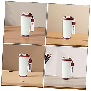 Mikinona Sulated Stainless Steel Travel Mug Straw Lid Hot Cold Beverage Tumbler for Men Women Portable Insulated Cup for Car Office Sports Camping