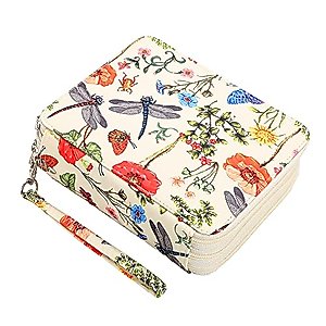 Lbxgap Portable Colored Pencil Case-72 Slots Colored Pencil Case Organizer with Zipper for Prismacolor Watercolor Pencils, Crayola Colored Pencils, Marco Pencils