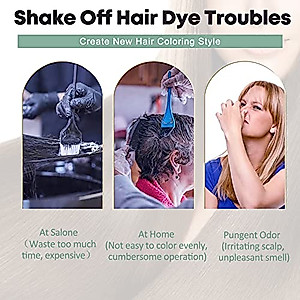 10 PCS Dexe Black Hair Shampoo Instant Hair Dye for Men Women Black Color - Simple to Use - Hair Dye Permanent - Last 30 days - Natural Ingredients, Black Hair Dye Shampoo Great Choice for Woman&Man