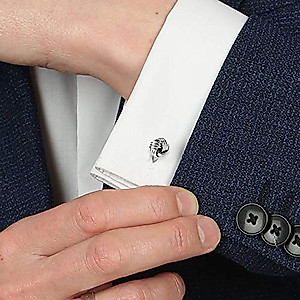 LeCalla 925 Sterling Silver Love Knot Cufflinks Men's Jewelry Gifts for Dad Father Grand-Father for Wedding, Business, Shirt Accessories, Father's Day