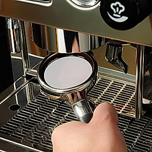 400 Pcs Espresso Paper Filter White Coffee Filter Paper 58mm Replacement Paper Filter Round Coffee Maker Filters Disposable Tea Maker Filters Compatible with Espresso Makers