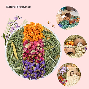 Niteangel Natural & Soft Hamster Bedding Mate Small Animal Habitat Decor for Syrian Dwarf Hamsters Gerbils Mice Degus Bunny or Other Small-Sized Pet (Flowers Scent Path)