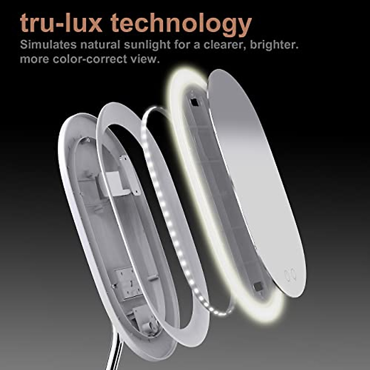 WILIT Vanity Mirror with Lights, Lighted Makeup Mirror with Detachable Magnification Mirror, 8.27 Inch 72 Premium LED Lights, 3 Colors 3 Levels Brightness Desk Cosmetic Mirror with Wireless Charger