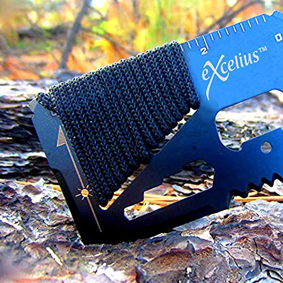 Wallet Survival Multitool 14-in-1 Portable Credit Card Sized for Camping Hiking Fishing EDC
