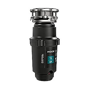 Moen GXP50C Prep Series PRO 1/2 HP Continuous Feed Garbage Disposal, Power Cord Included