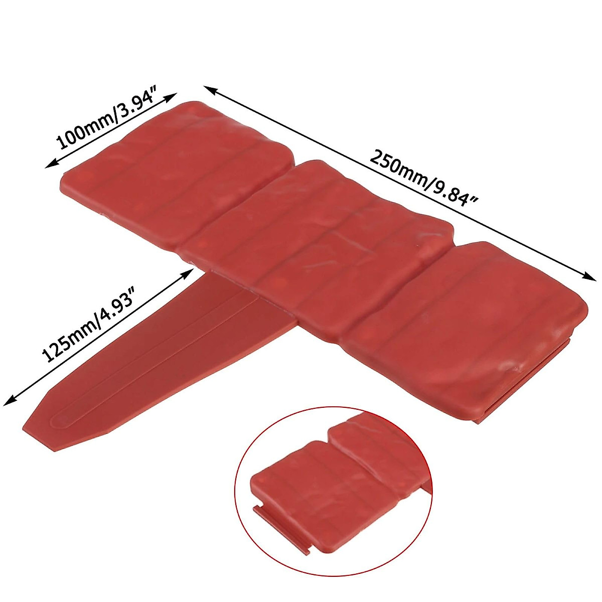 20x Cobbled Stone Effect Plastic Fence Garden Lawn Yard Plant Edging Border