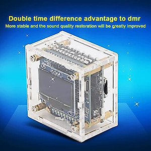 FECAMOS Hotspot Module, Low Bit Error Rate Solve Distance Limitation 1.3in Screen MMDVM Hotspot Board with USB Cable for Network Cable Connection