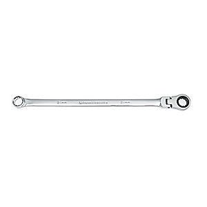 GEARWRENCH GearBox 12 Pt. XL Flex Head Double Box Ratcheting Wrench, 21mm - 86021, Black