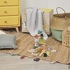 Janod World Wildlife Federation – 28 Piece Wooden Animal Stacking Game - Ages 2+ - J08613